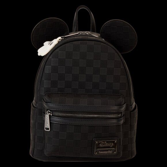 Bags | Mickey Mouse Checkered Texture Mini Backpack | Poshmark